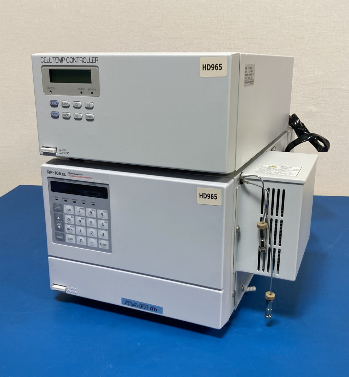 【RL-516】島津製作所 液体クロマトグラフ HPLC 蛍光検出器 RF-10AXL super+Cell temp controller ...